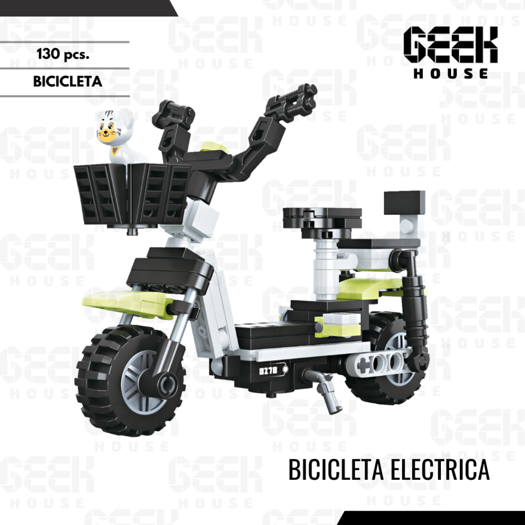 Bicicleta electrica blanca armable – GEEK HOUSE