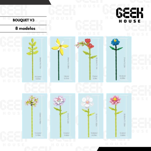 Bouquet de flores armables V3