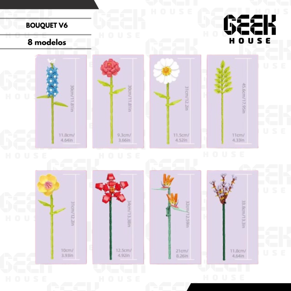 Bouquet de flores armables V6